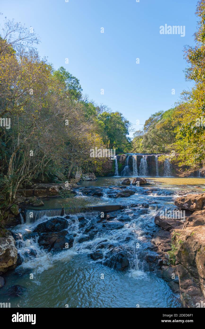 Salto Capiovi or Capiovi Falls in the Parque Natural Don Alberto Nobs ...