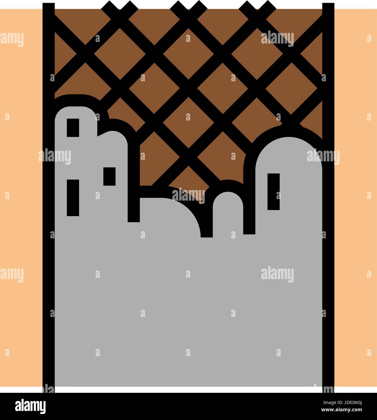 concrete layer road color icon vector illustration Stock Vector Image ...