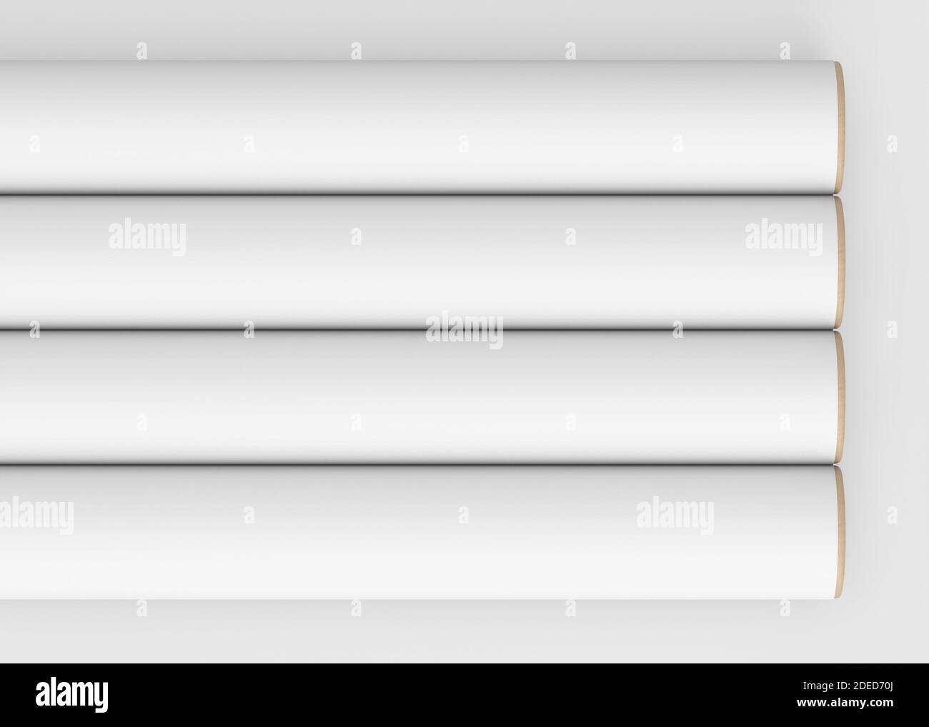 Wrapping paper mock up 3d rendering Stock Photo - Alamy