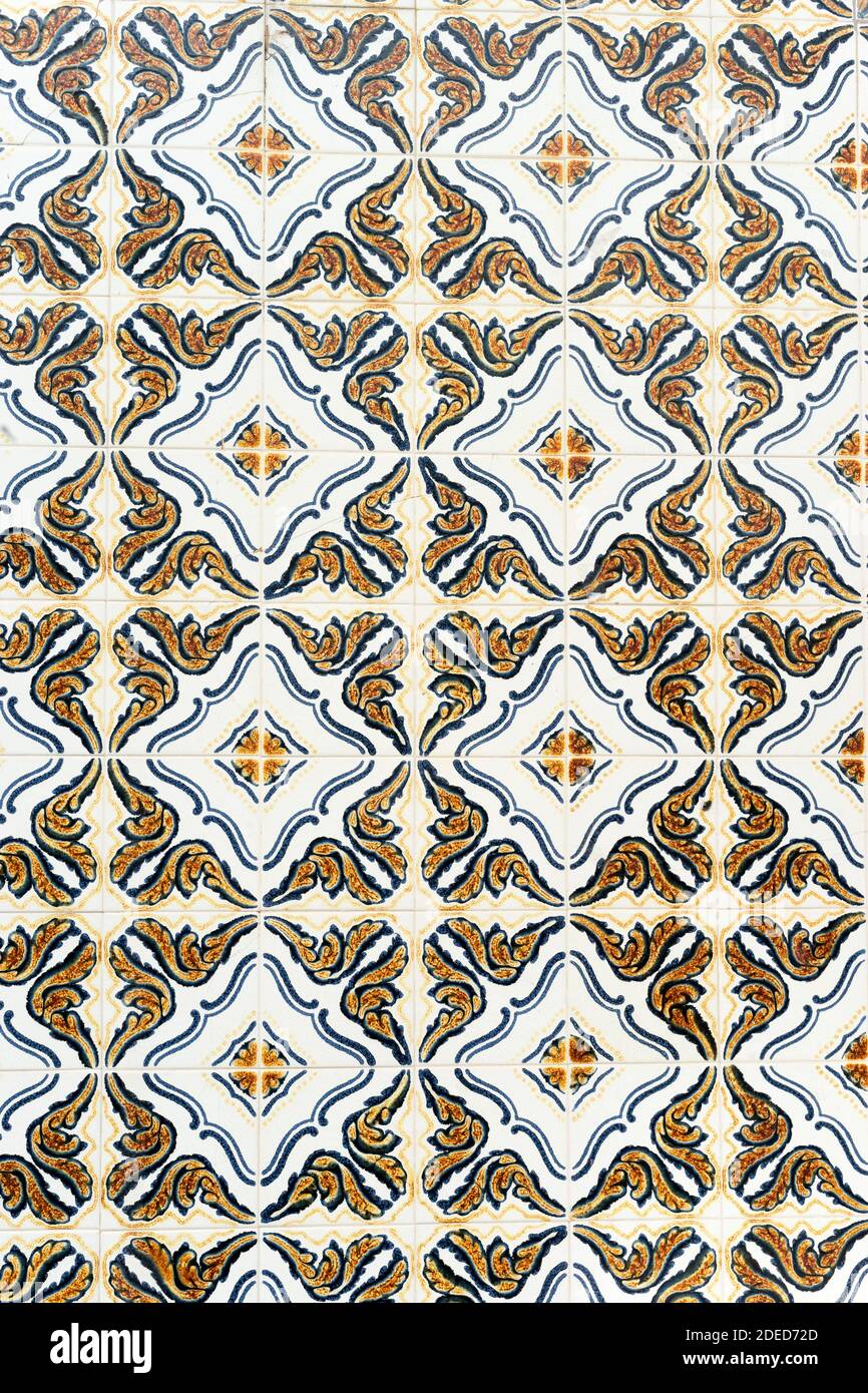 Hand painted portuguese ceramic tile hi-res stock photography and ...
