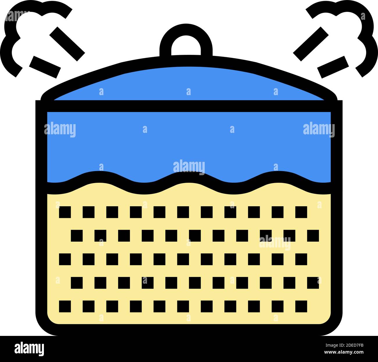 boiling oatmeal color icon vector illustration Stock Vector Image & Art ...