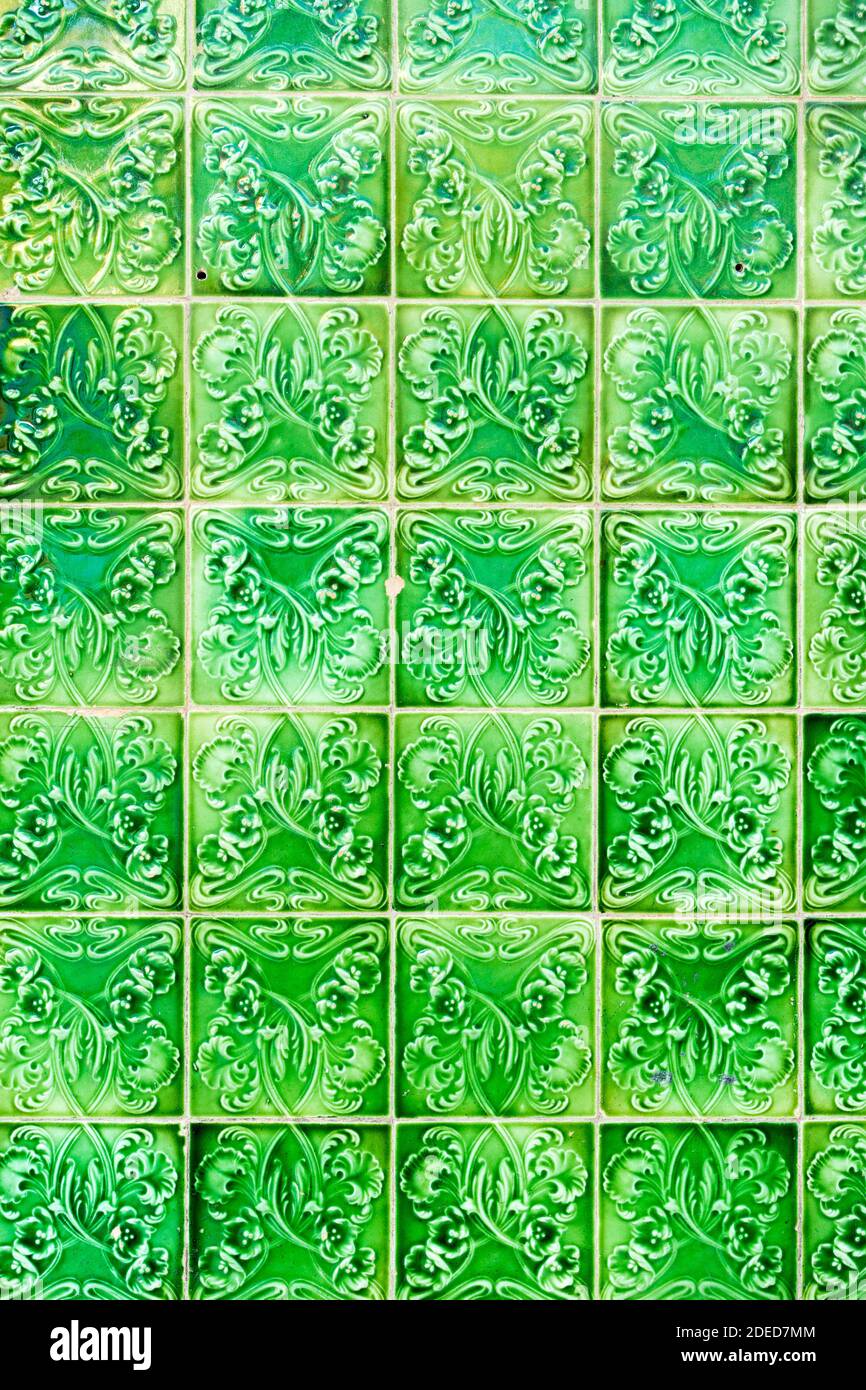 green 3d kitchen bathroom tiles Stock Photo - Alamy