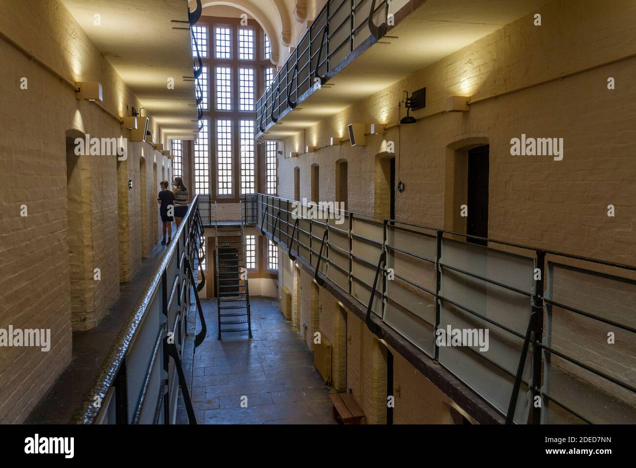 View of cell landings and cells inside the male section of the ...