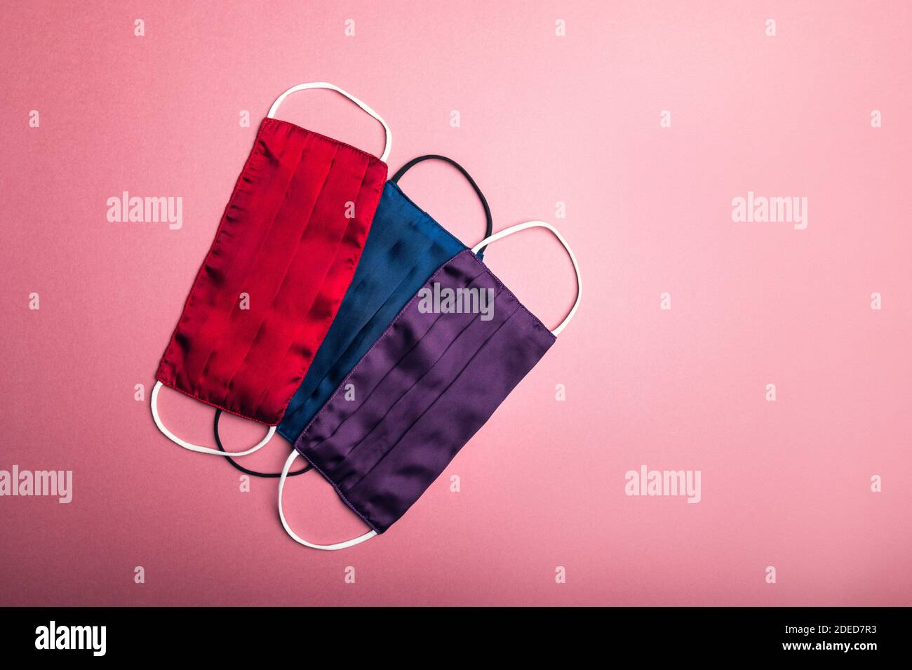 New normal with reusable silk face masks Stock Photo - Alamy