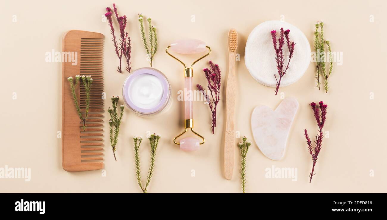 Zero waste beauty skin care reusable products Stock Photo - Alamy
