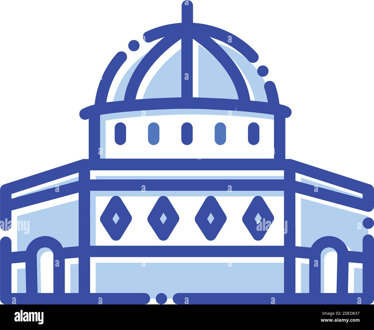 Al Aqsa Mosque, Jerusalem, palestine, masjid fully editable vector ...