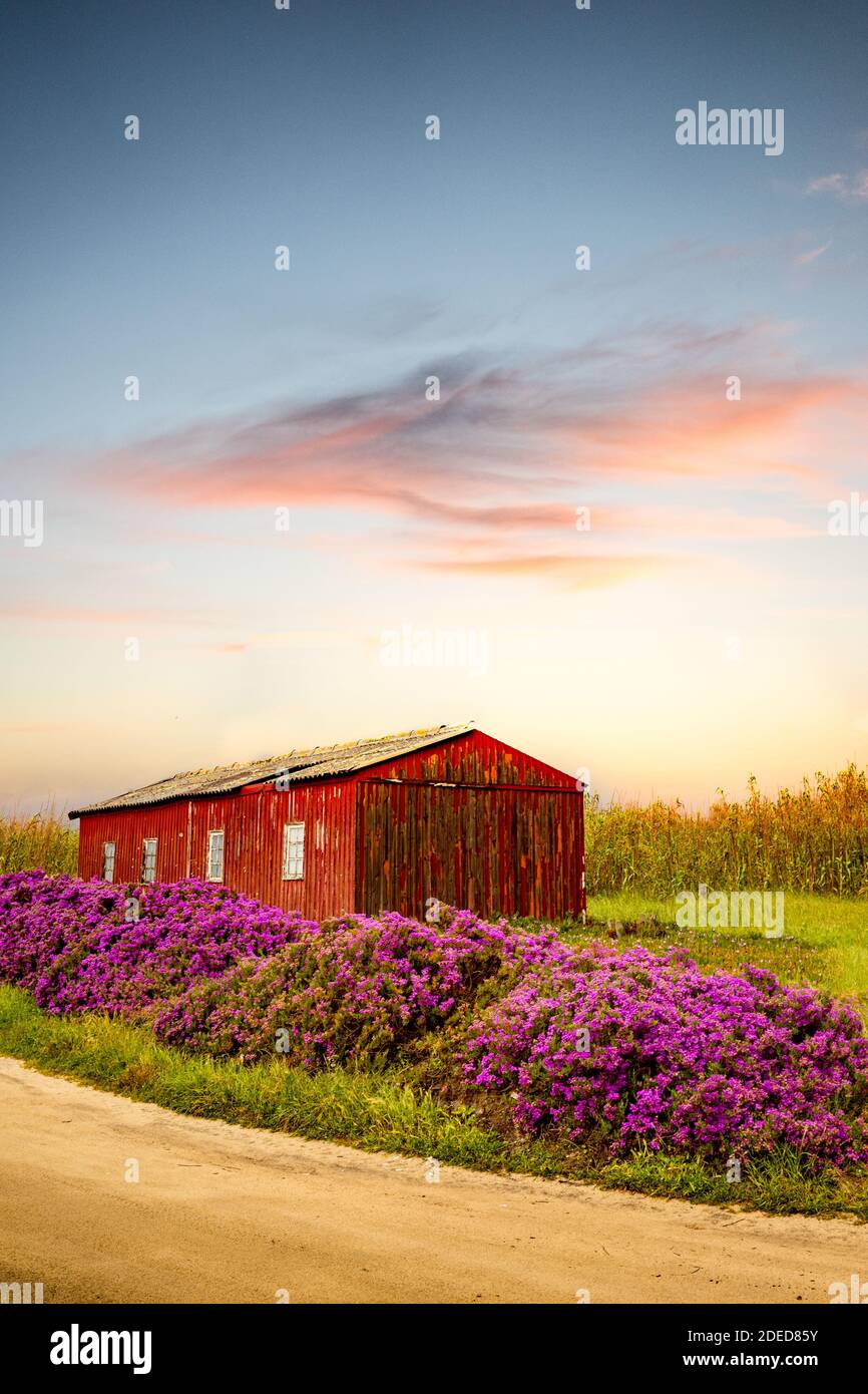 Beautiful red barn landscape hi-res stock photography and images - Alamy