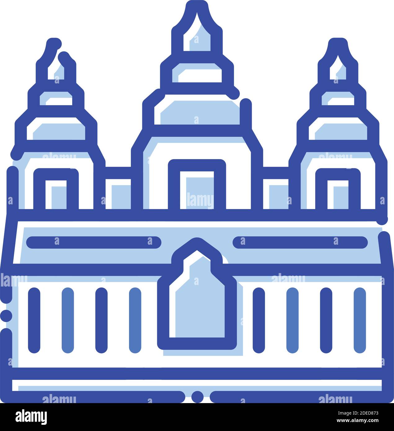 Cambodian Temple Vector