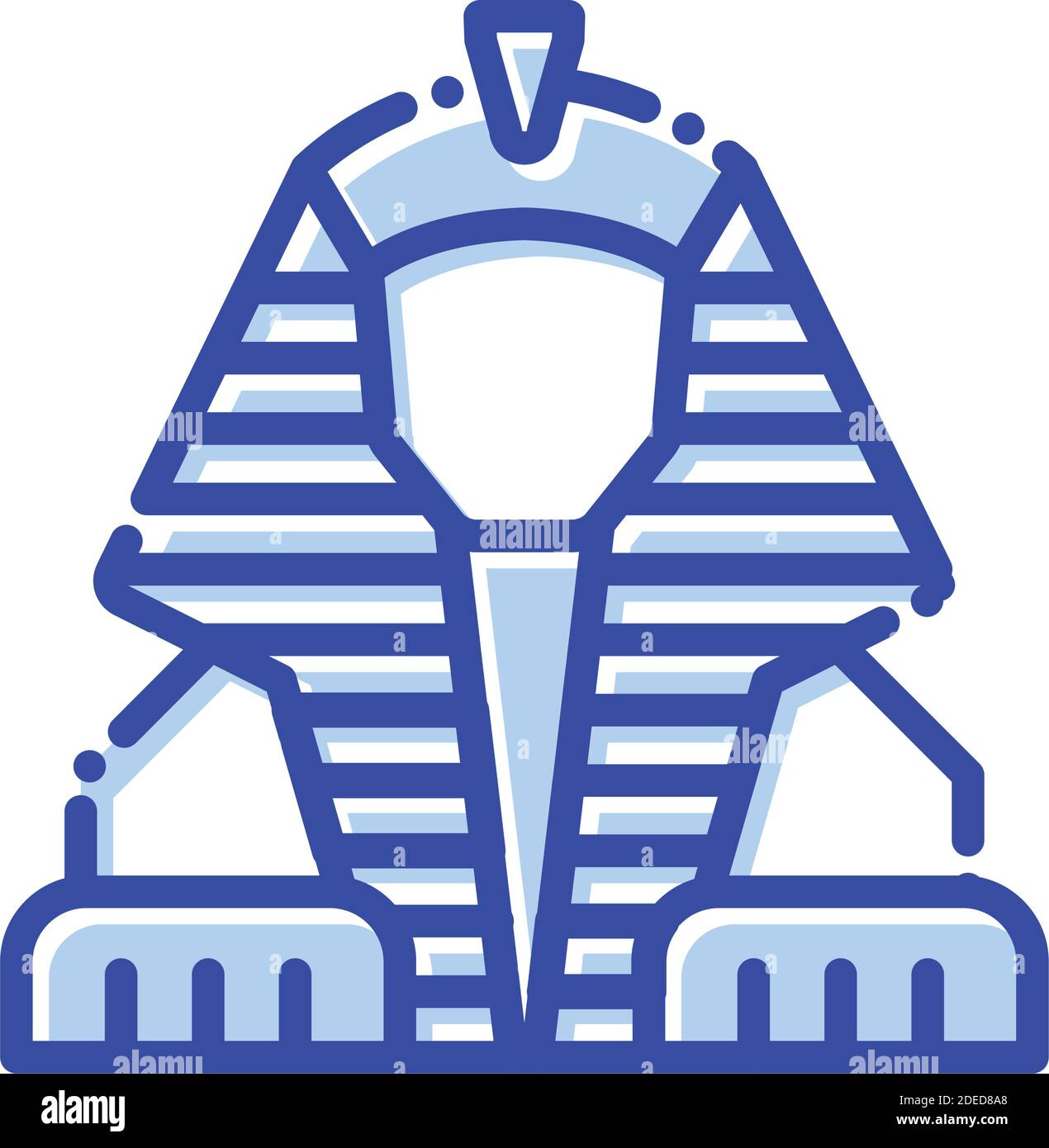 Great Sphinx, Giza, Egypt, history fully editable vector icons Stock ...