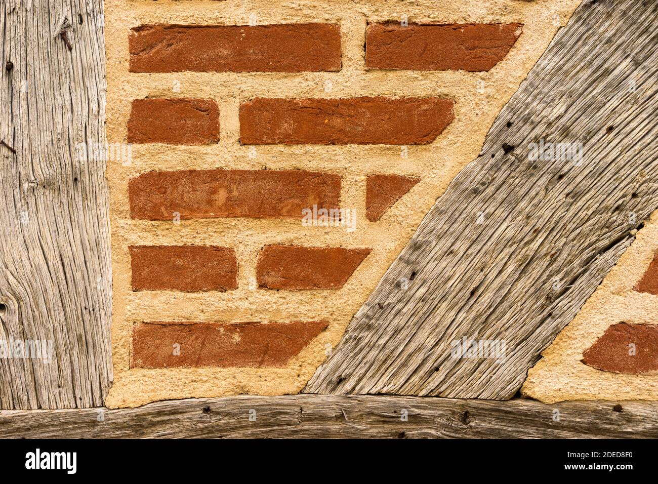 wood structure brick wall Stock Photo - Alamy