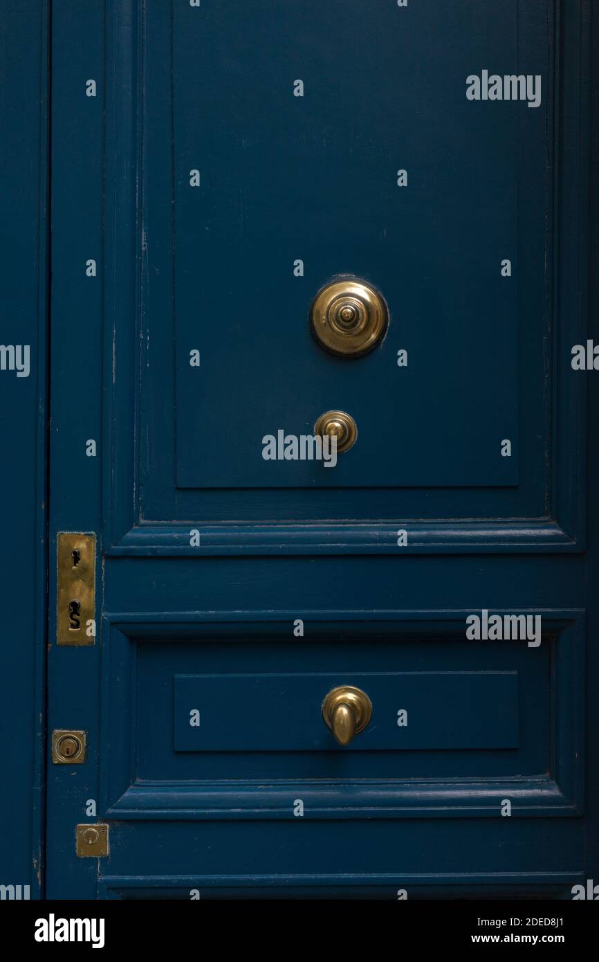 Blue room door home paint hi-res stock photography and images - Alamy