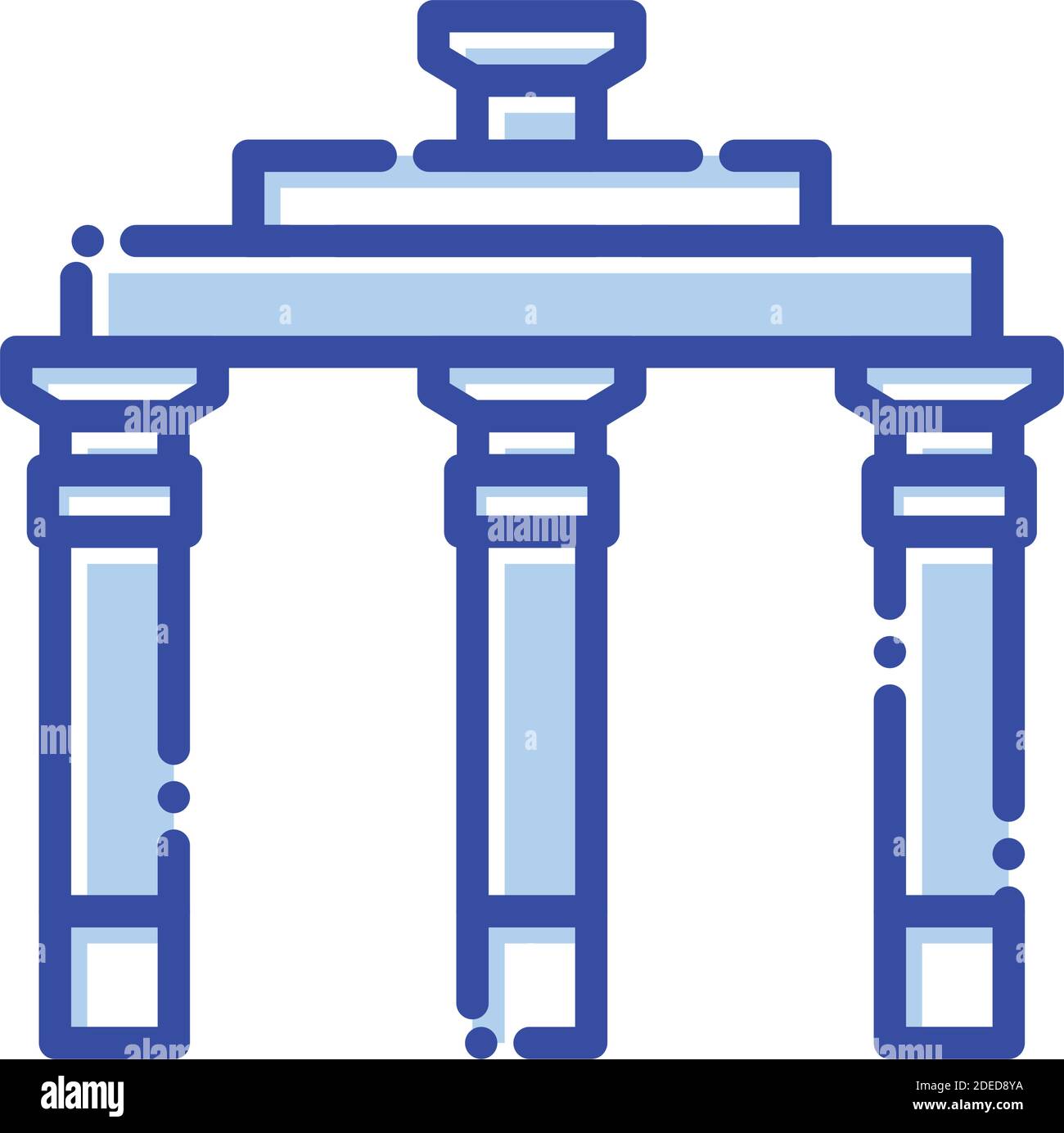 Pompeii, Italy, volcano, ancient buildings fully editable vector icons ...