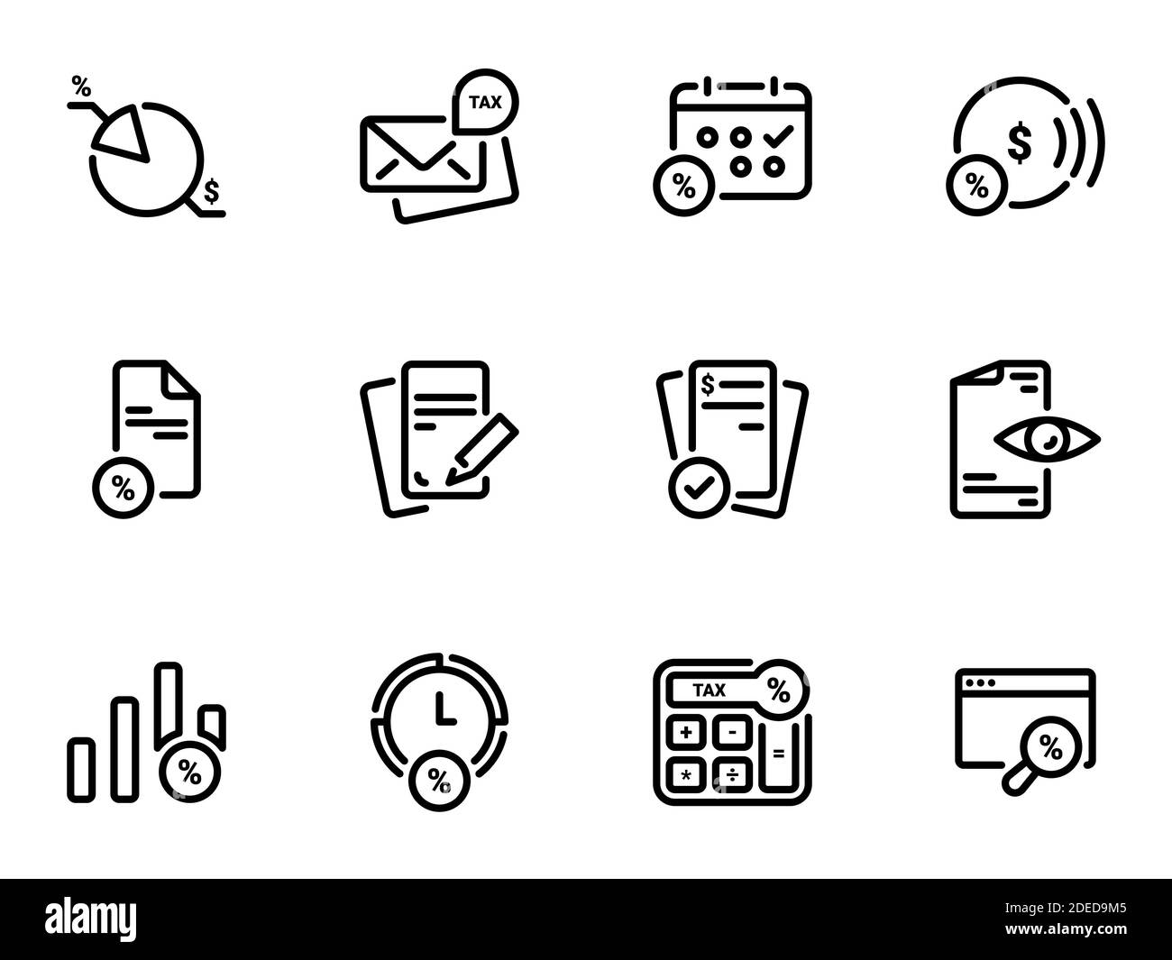 Transaction fee vector vectors Black and White Stock Photos & Images ...