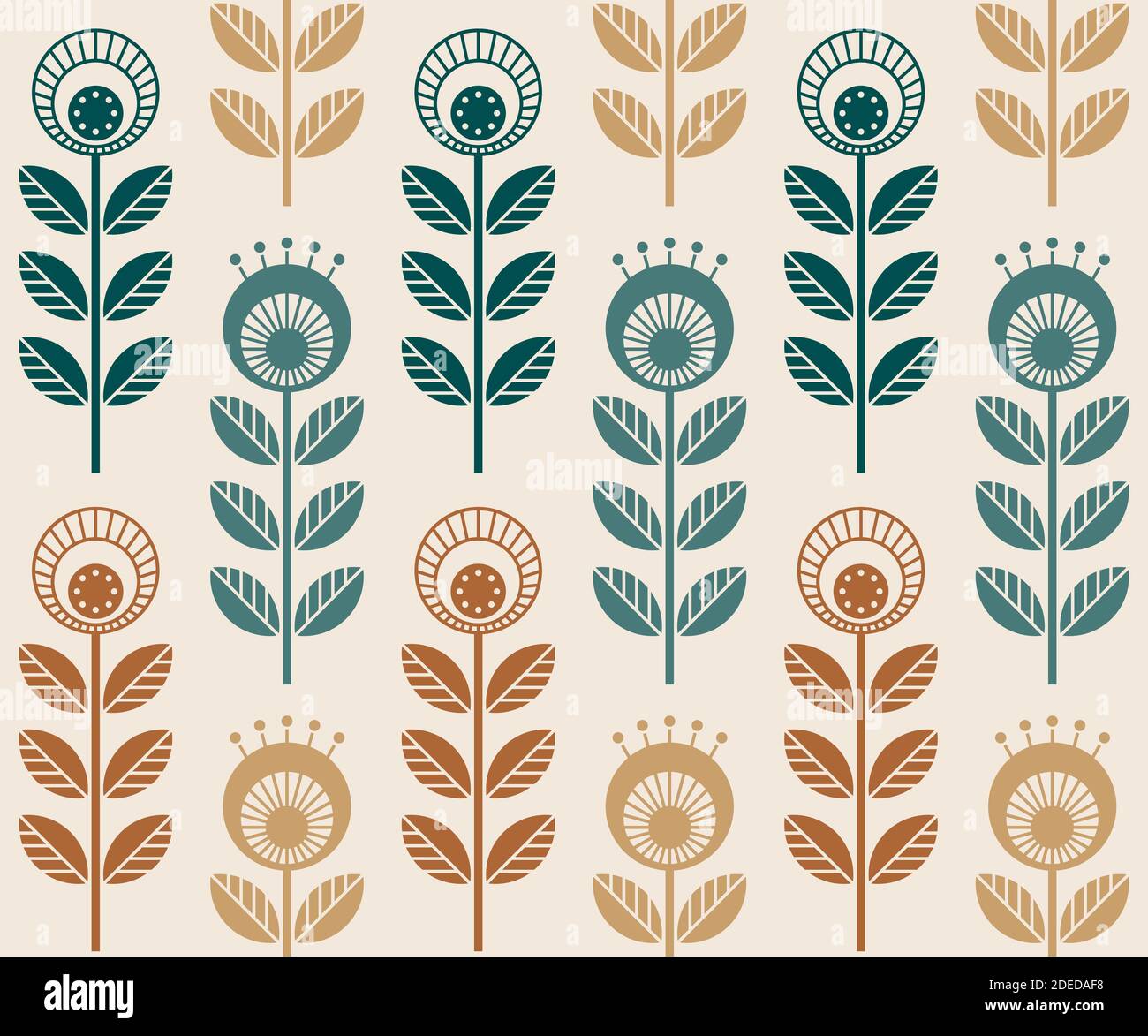 Scandinavian folk style flowers - seamless floral pattern based on ... Scandinavian folk style flowers - seamless floral pattern based on ...