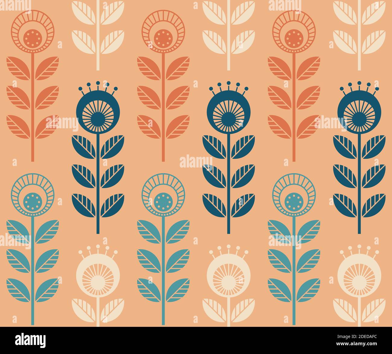 Scandinavian Folk Art Flowers