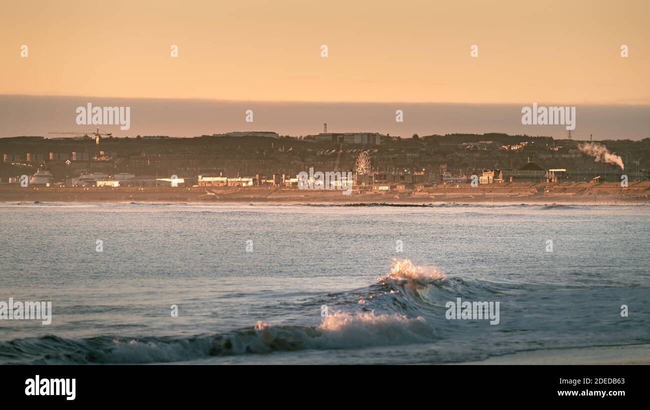 Sunrise light at Aberdeen Beach Stock Photo - Alamy