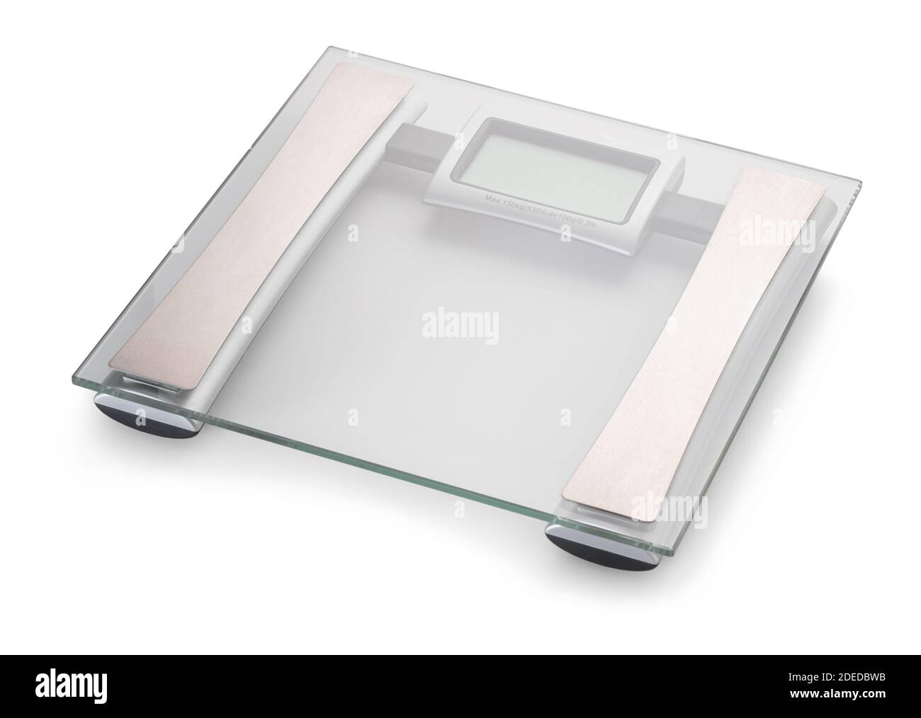 new electronic scales on white isolated background Stock Photo - Alamy
