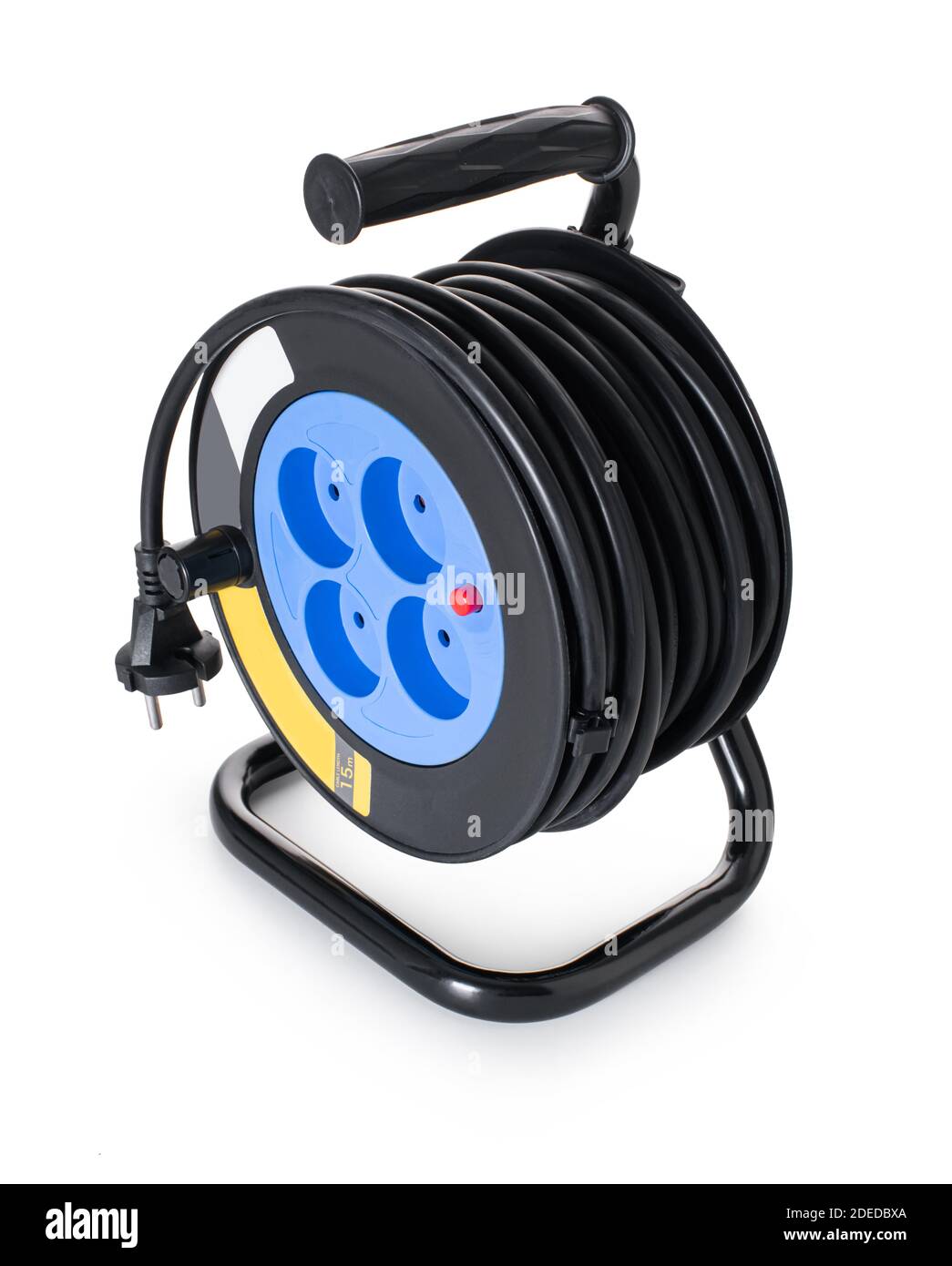 coil, electrical extension cord on white isolated background Stock ...