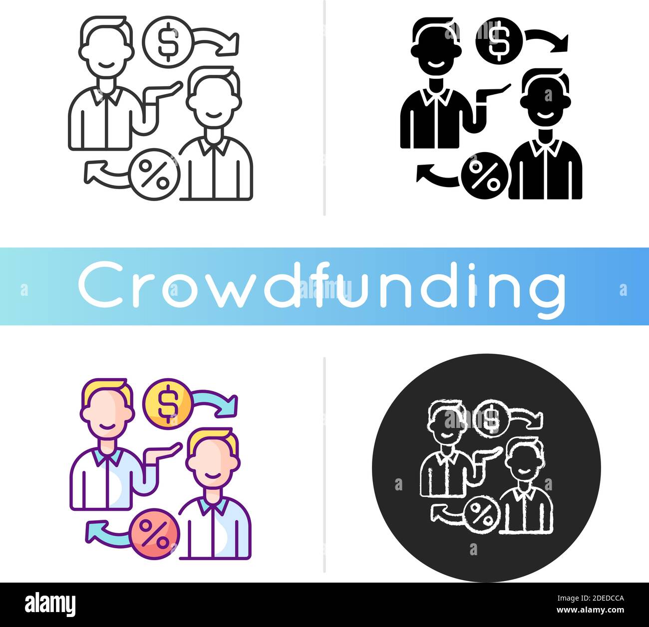 Donor money concept Stock Vector Images - Alamy