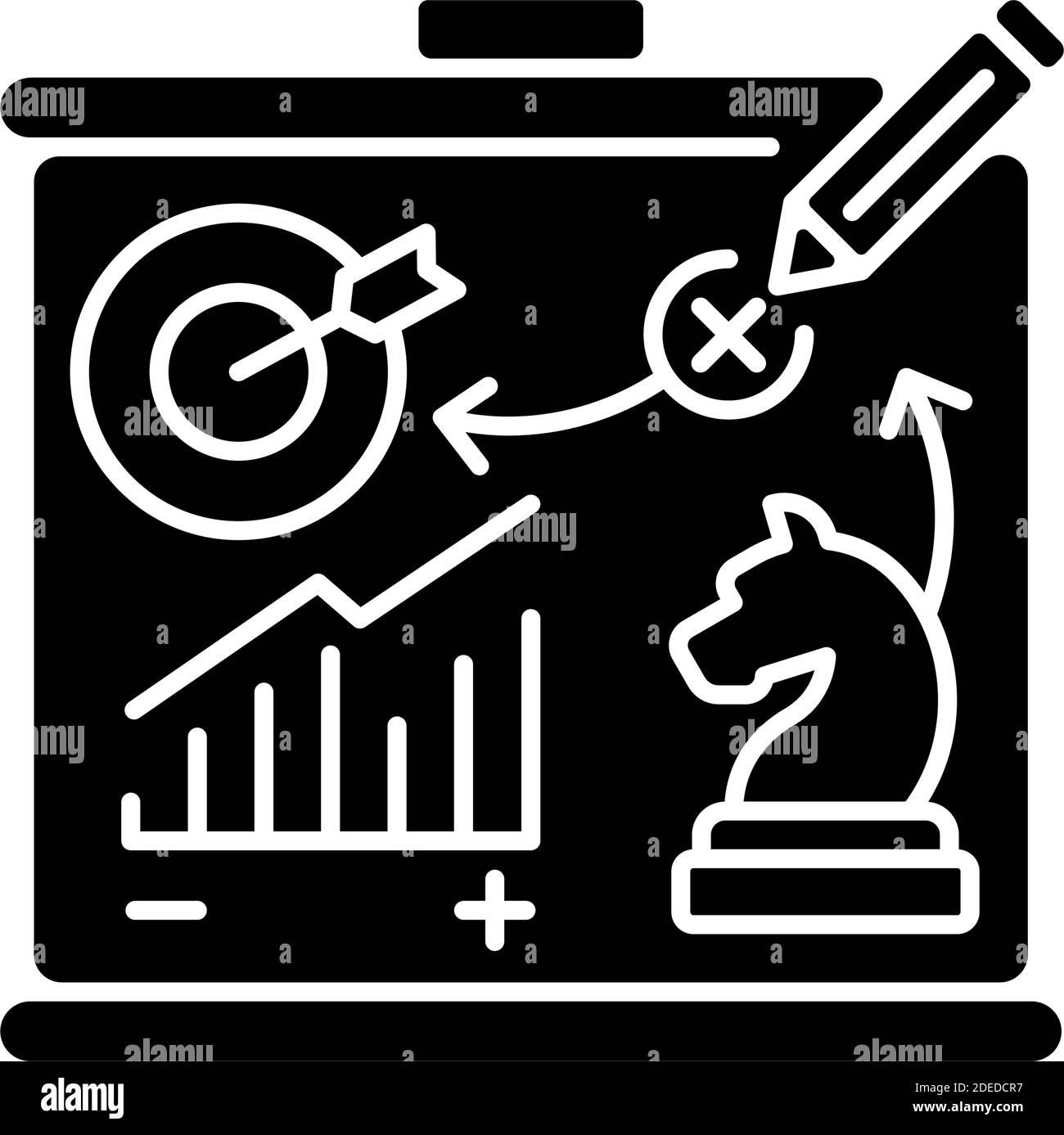 Marketing growth glyph icon Black and White Stock Photos & Images - Alamy