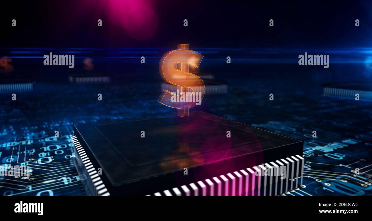 Dollar money business symbol, economy and finance abstract concept ...