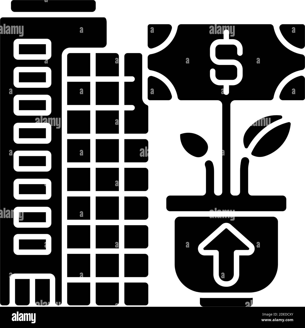 Company growth black glyph icon Stock Vector Image & Art - Alamy