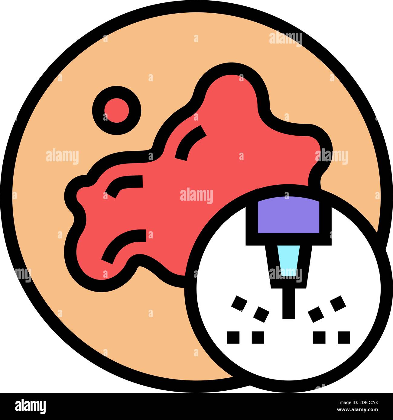 resurfacing laser color icon vector illustration Stock Vector Image ...
