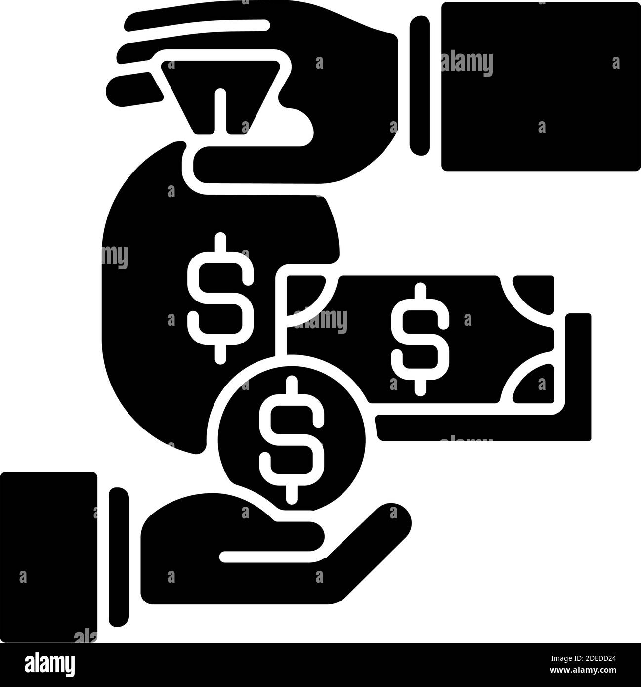 Payroll black glyph icon Stock Vector Image & Art - Alamy