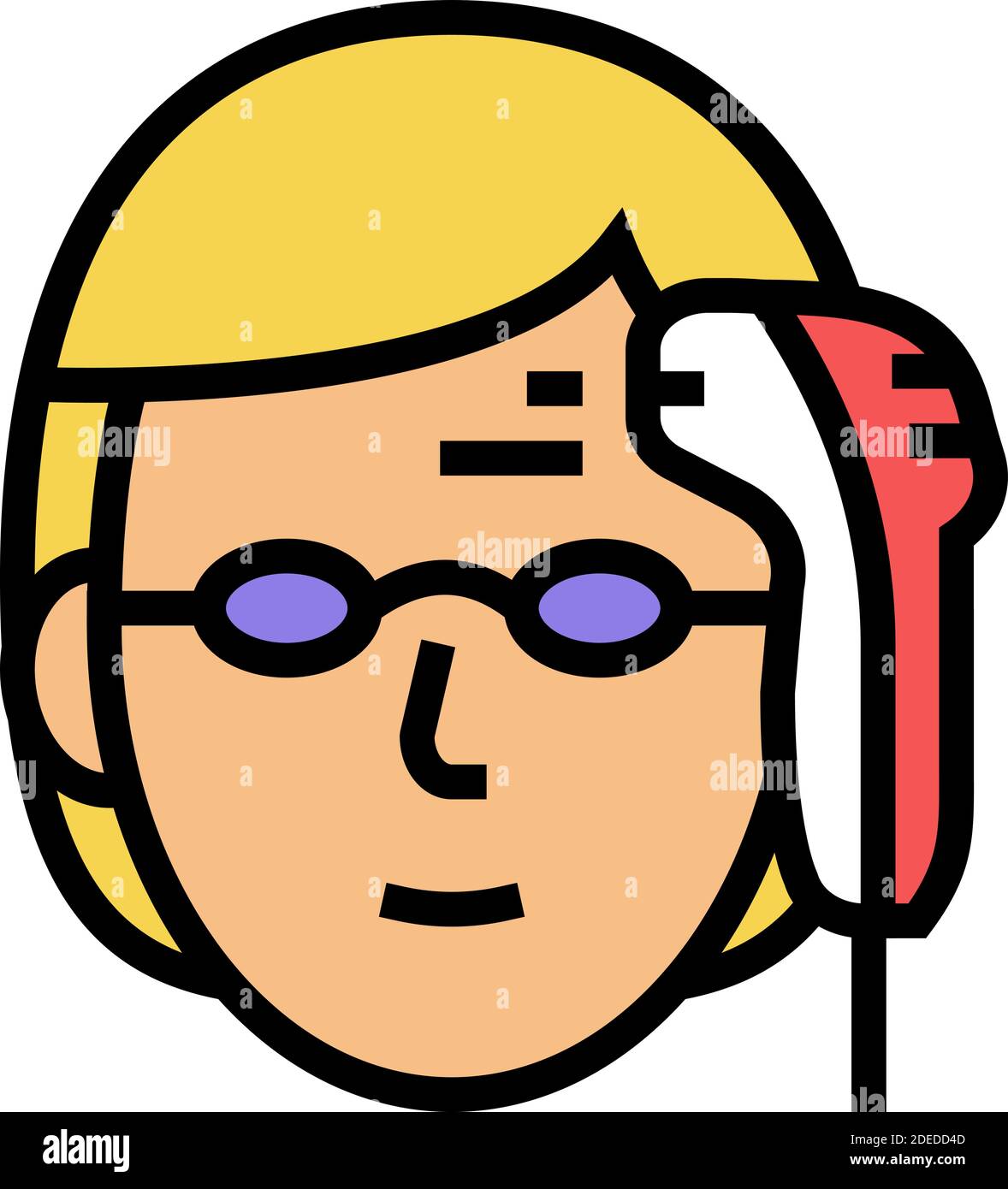 facial skin resufacing laser color icon vector illustration Stock ...