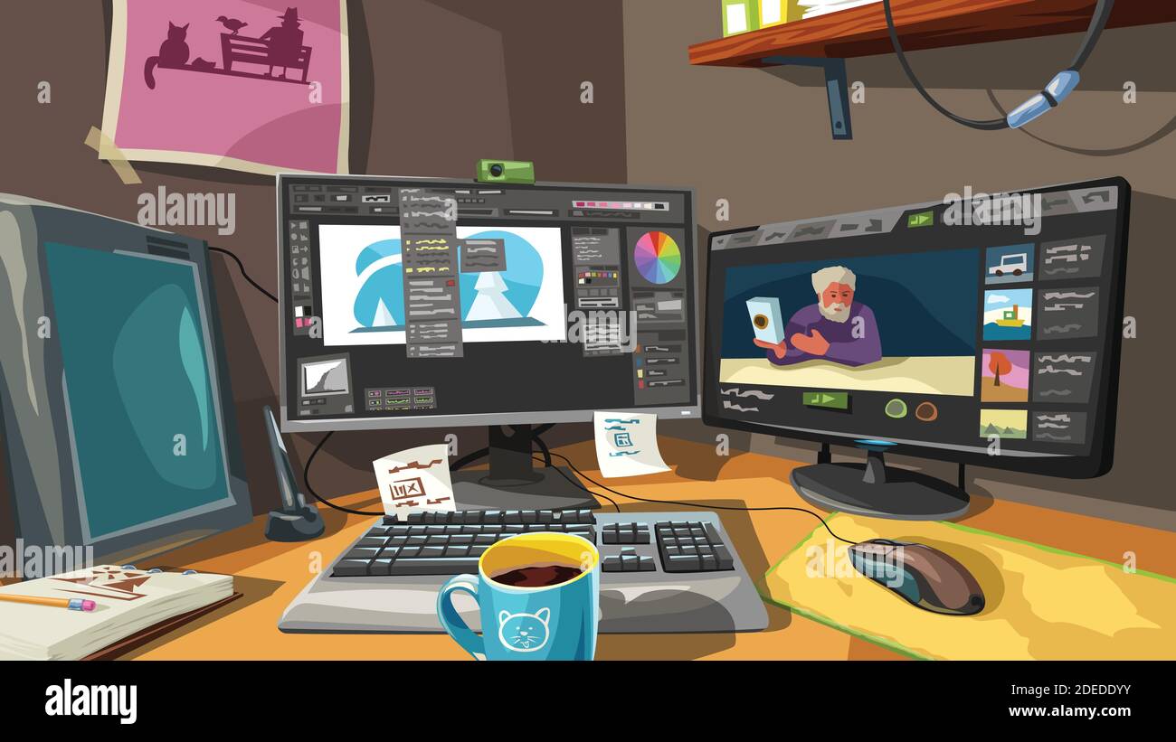 Cg artist image Stock Vector Images - Alamy