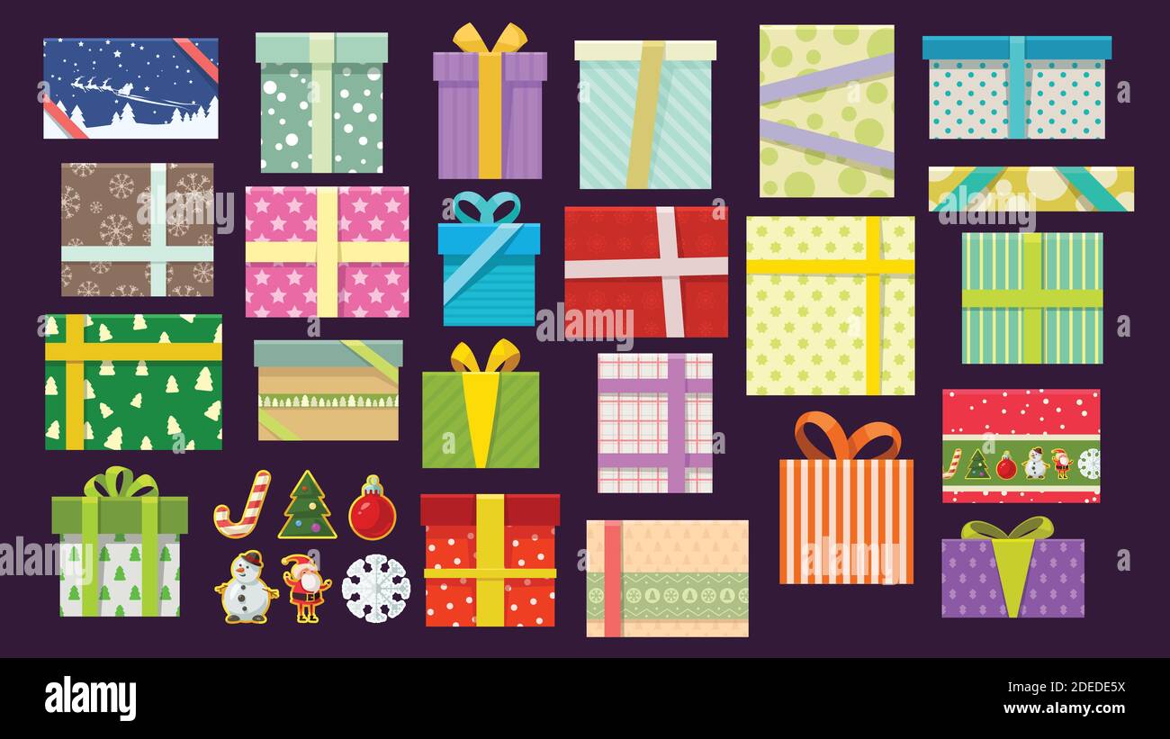 Birthday presents different shapes hi-res stock photography and images ...
