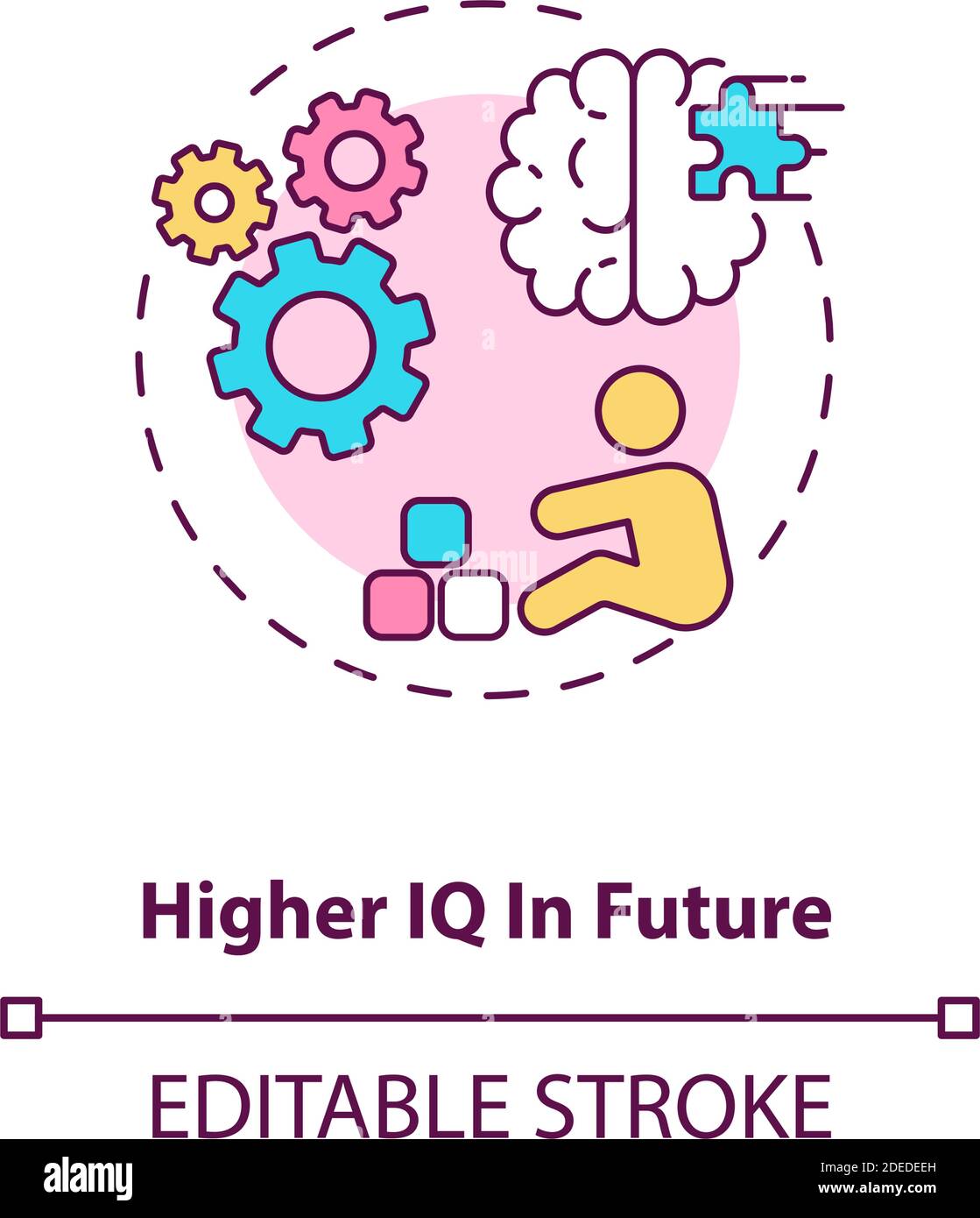Higher IQ in future concept icon Stock Vector Image & Art - Alamy