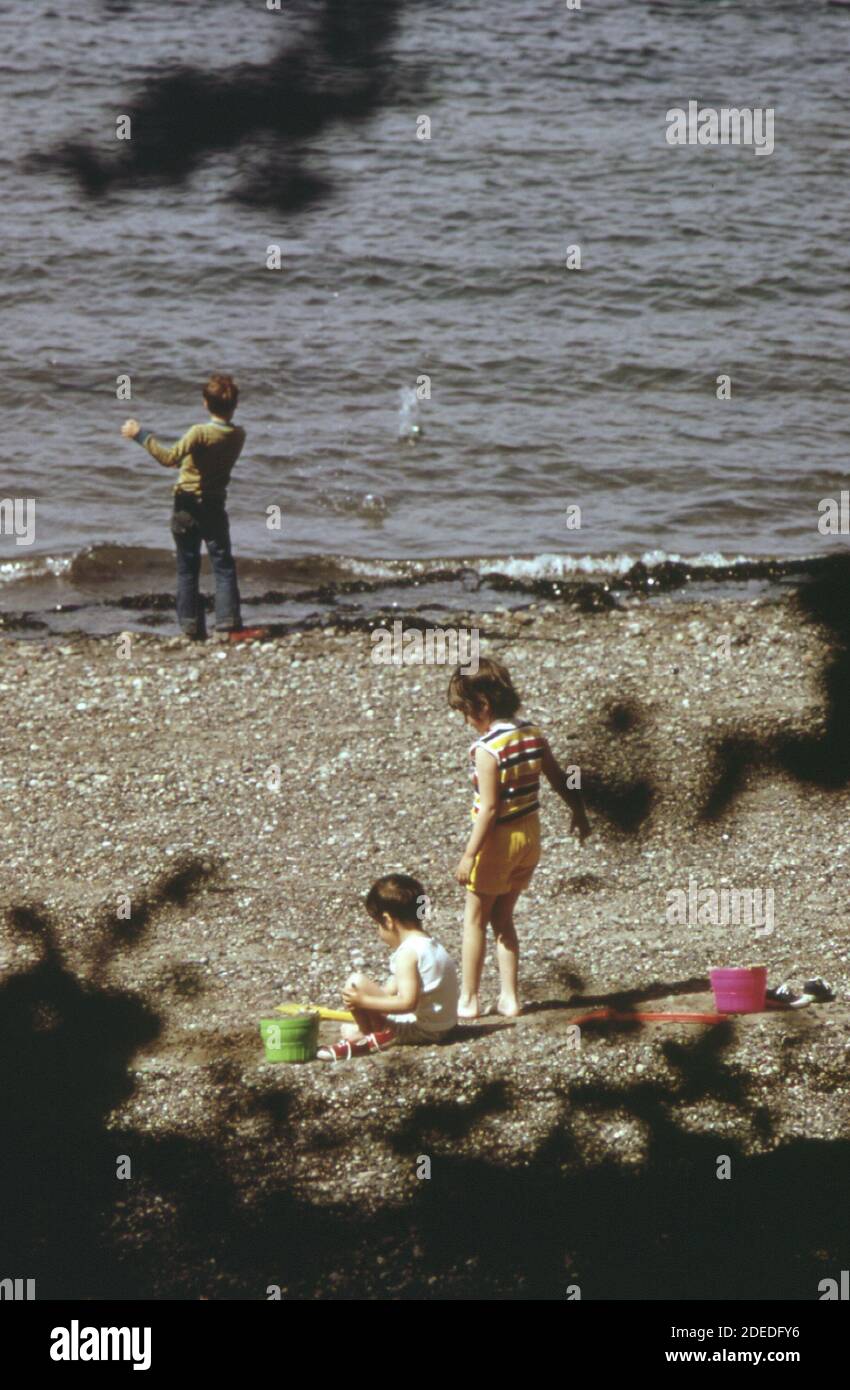 1970s Photo (1973) - Beach at Larrabee State Park on northern Puget ...