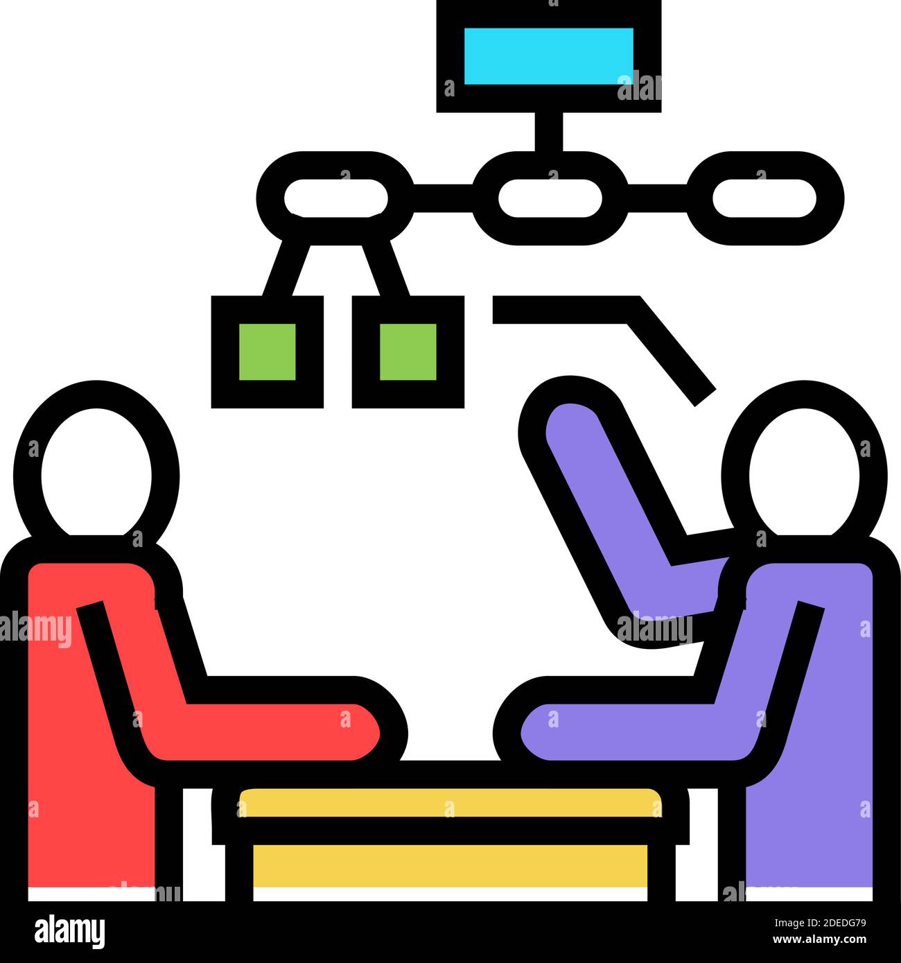 business order presentation color icon vector illustration Stock Vector ...