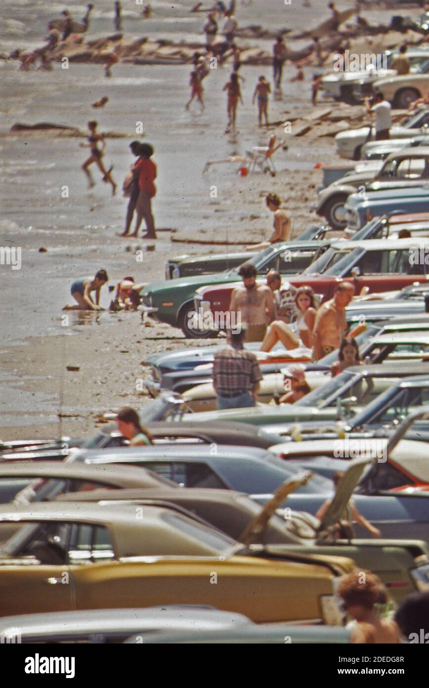 1970s galveston island beach hi-res stock photography and images - Alamy