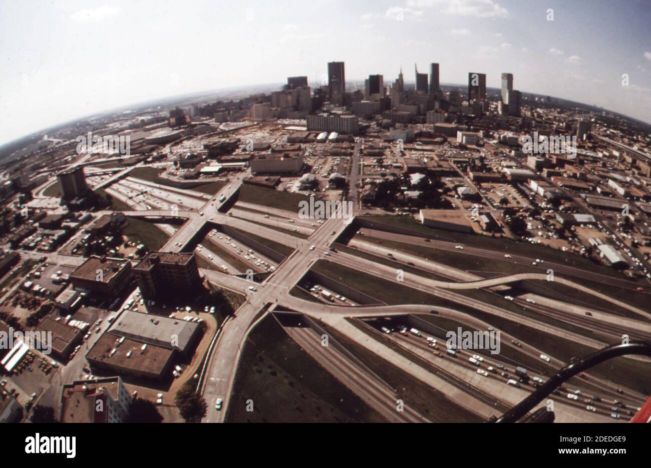 1970s Photo (1972) - Expressways of Dallas Stock Photo - Alamy