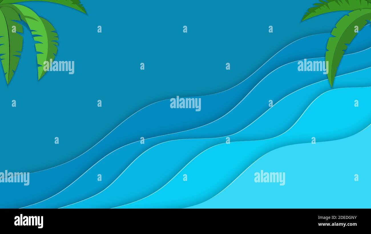 Top view of sea with sea wave Stock Vector Image & Art - Alamy