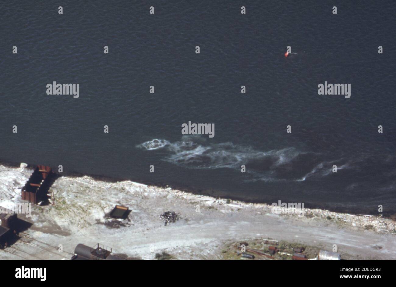 1970s Photo (1973) - Traces of pollution on the Niagara River are ...