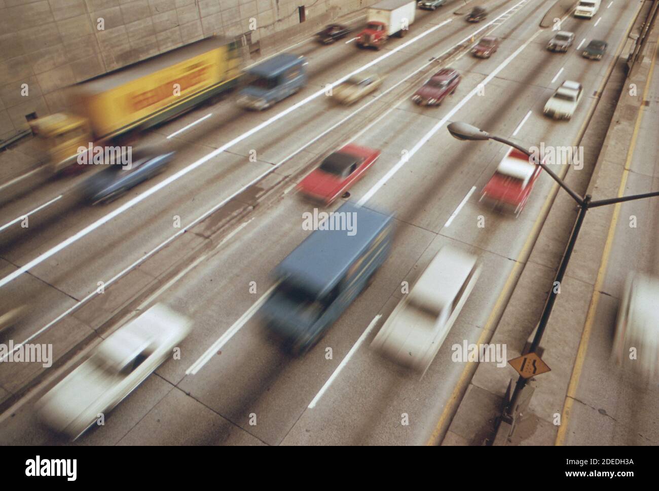 1970s Photo (1973) - Traffic on the George Washington Bridge. The ...