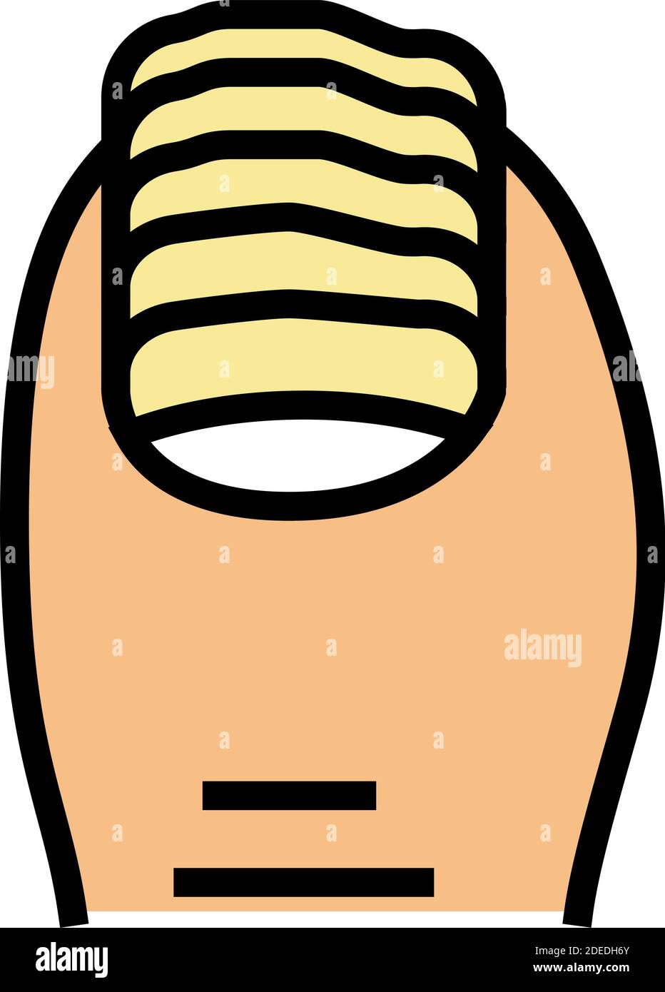 nail fungus color icon vector illustration Stock Vector Image & Art - Alamy