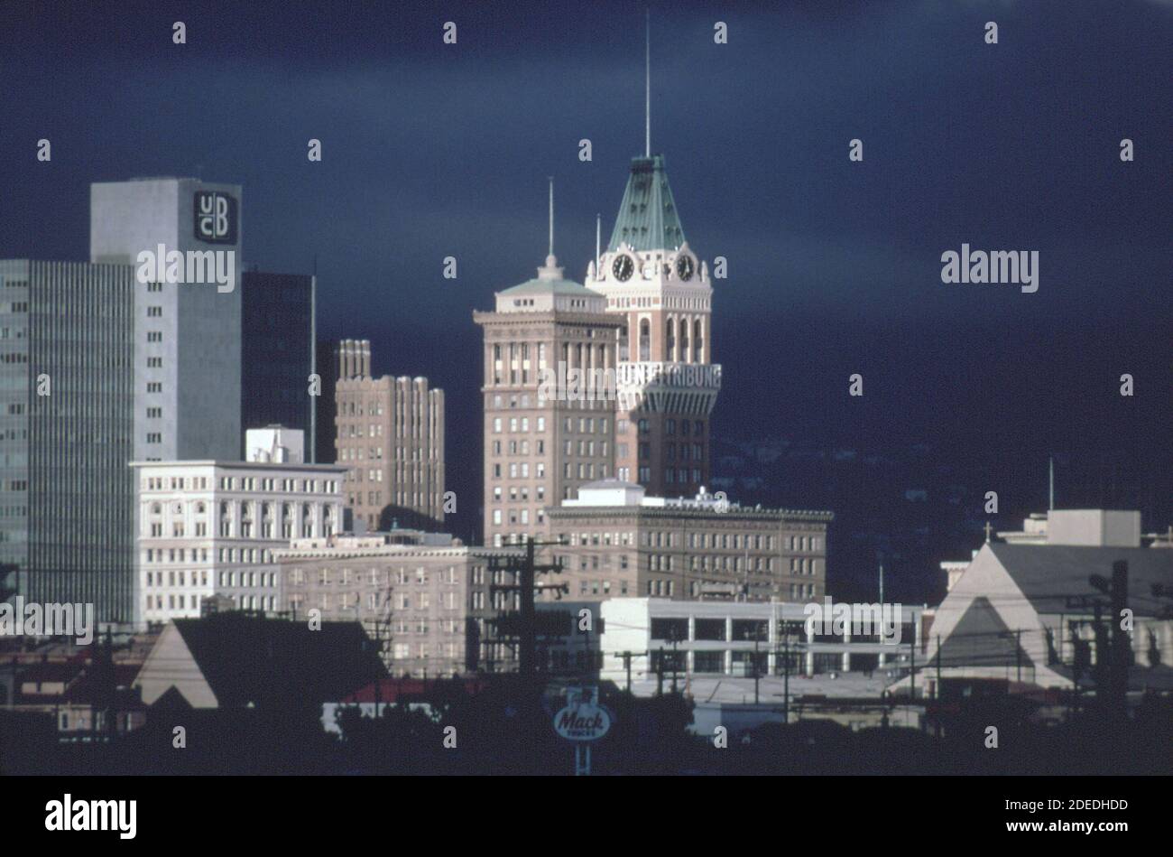 1970s Photo (1972) - Before the storm (Oakland CA area Stock Photo - Alamy