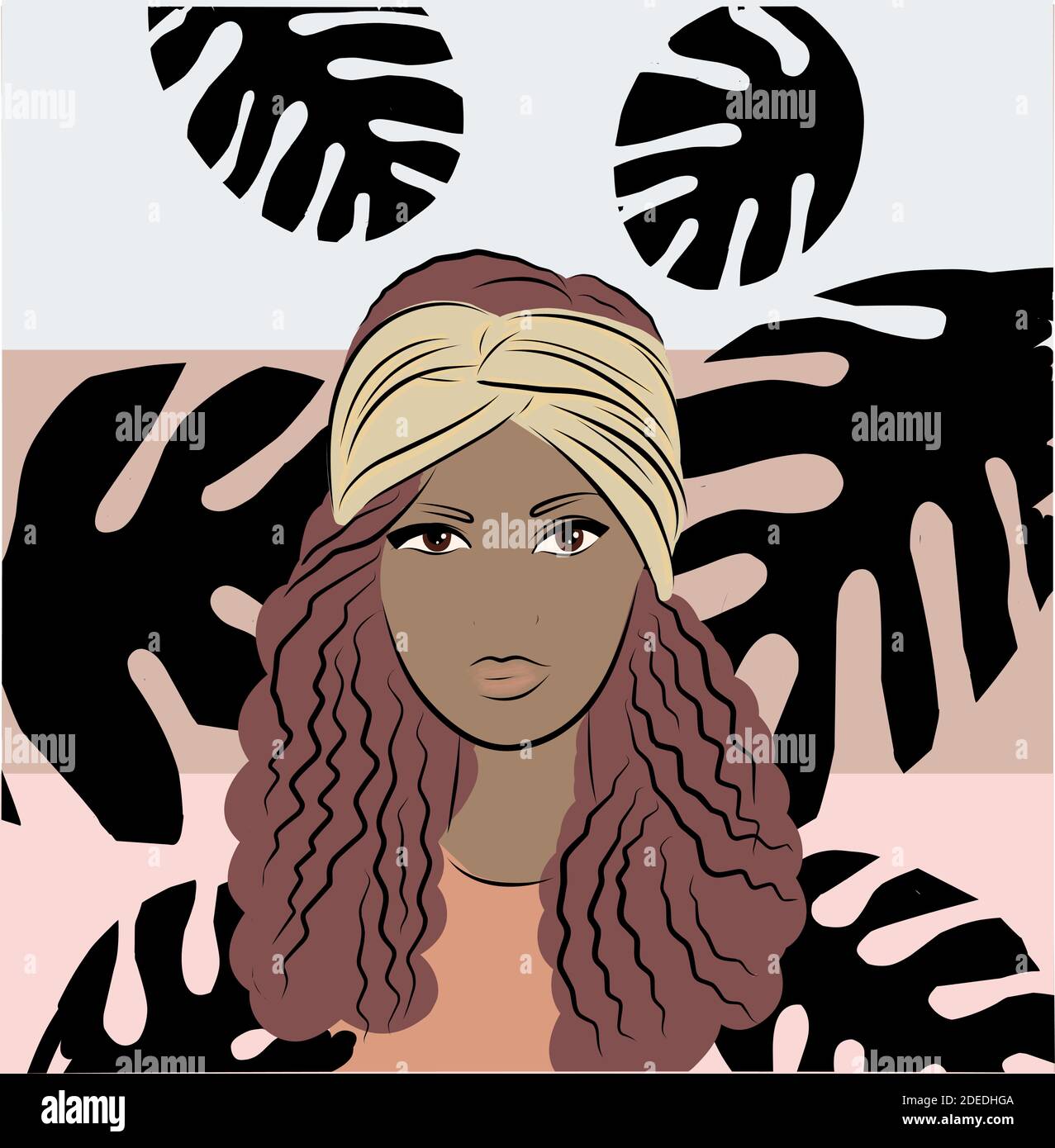 Successful young african female Stock Vector Images - Alamy