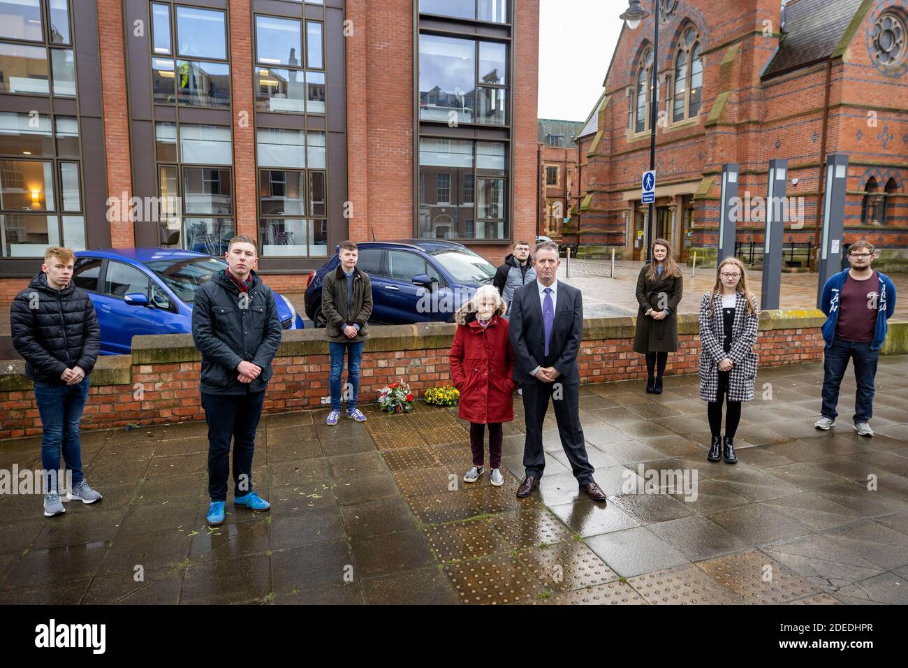 Maura Babington, widow of James Henry Babington, with their son Markus ...