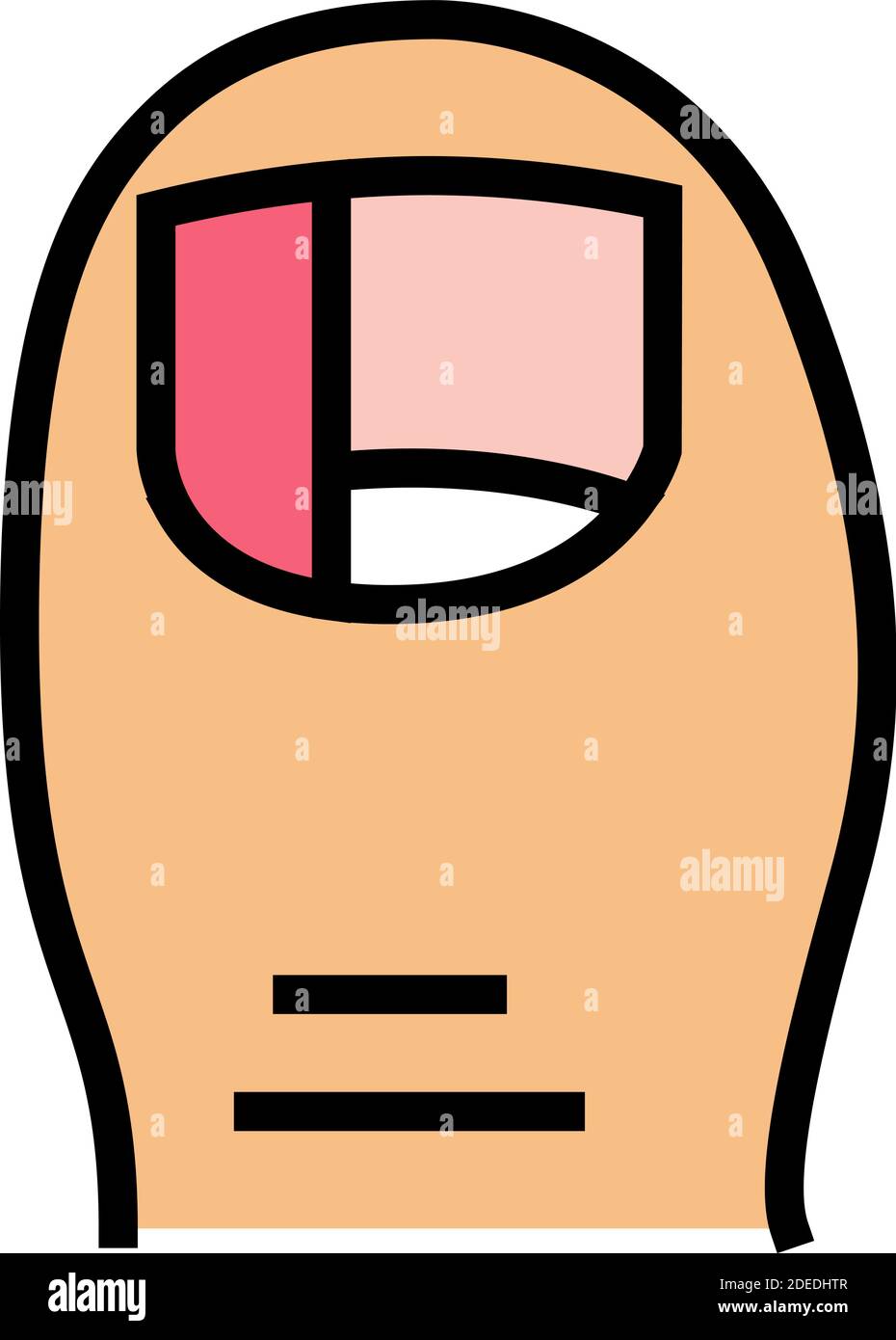 cut nail medical treatment color icon vector illustration Stock Vector ...