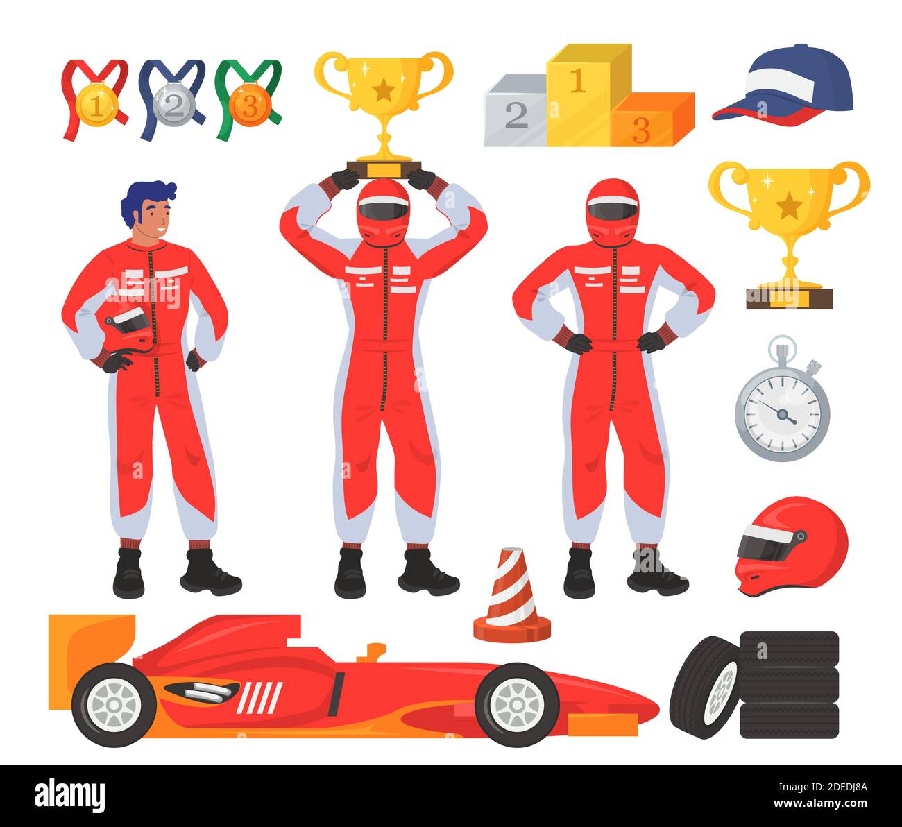 Race car driver wearing helmet Stock Vector Images - Alamy