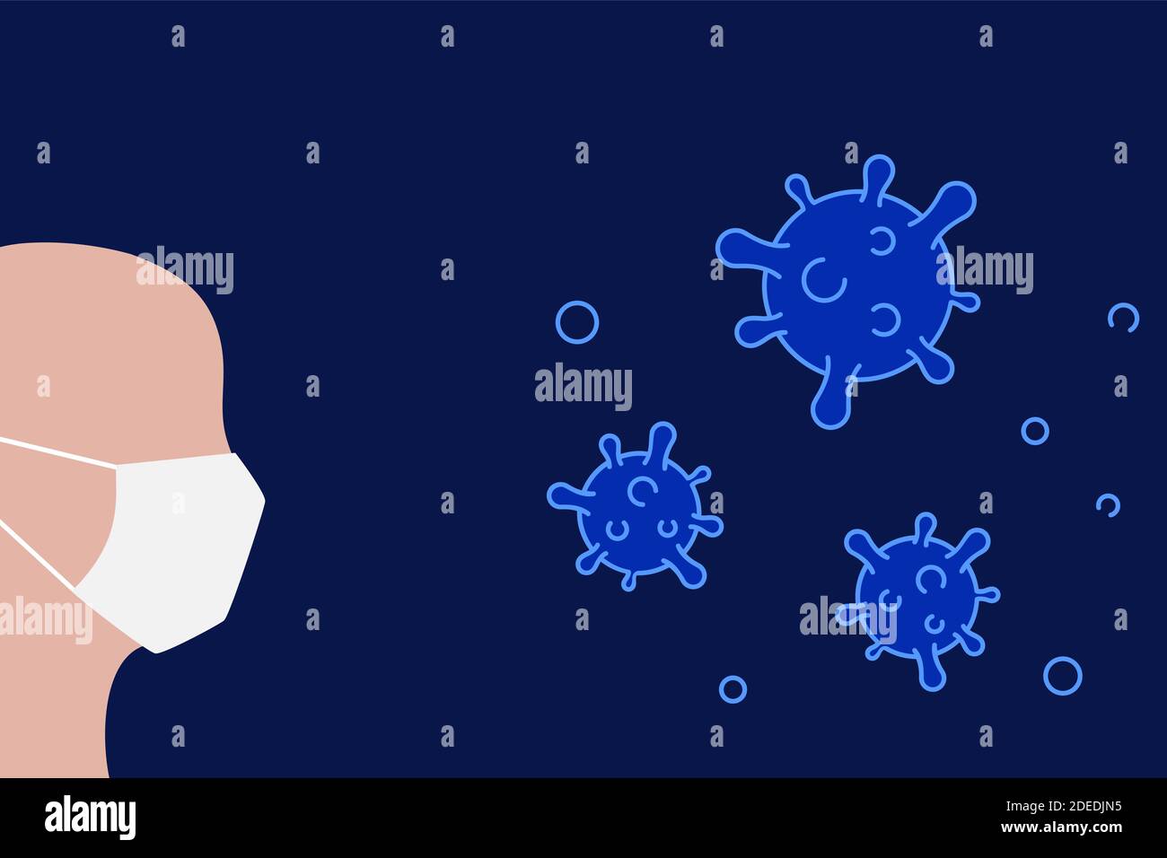 Face with protective mask in fight with Covid-19. Coronavirus ...