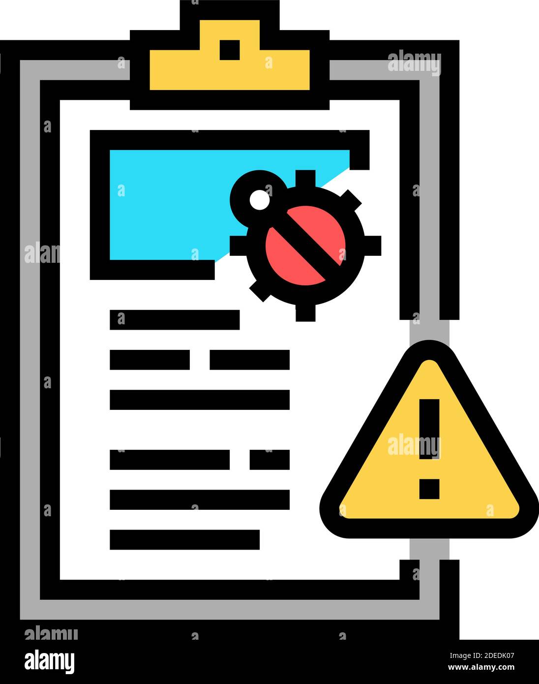 bug report color icon vector illustration Stock Vector Image & Art - Alamy