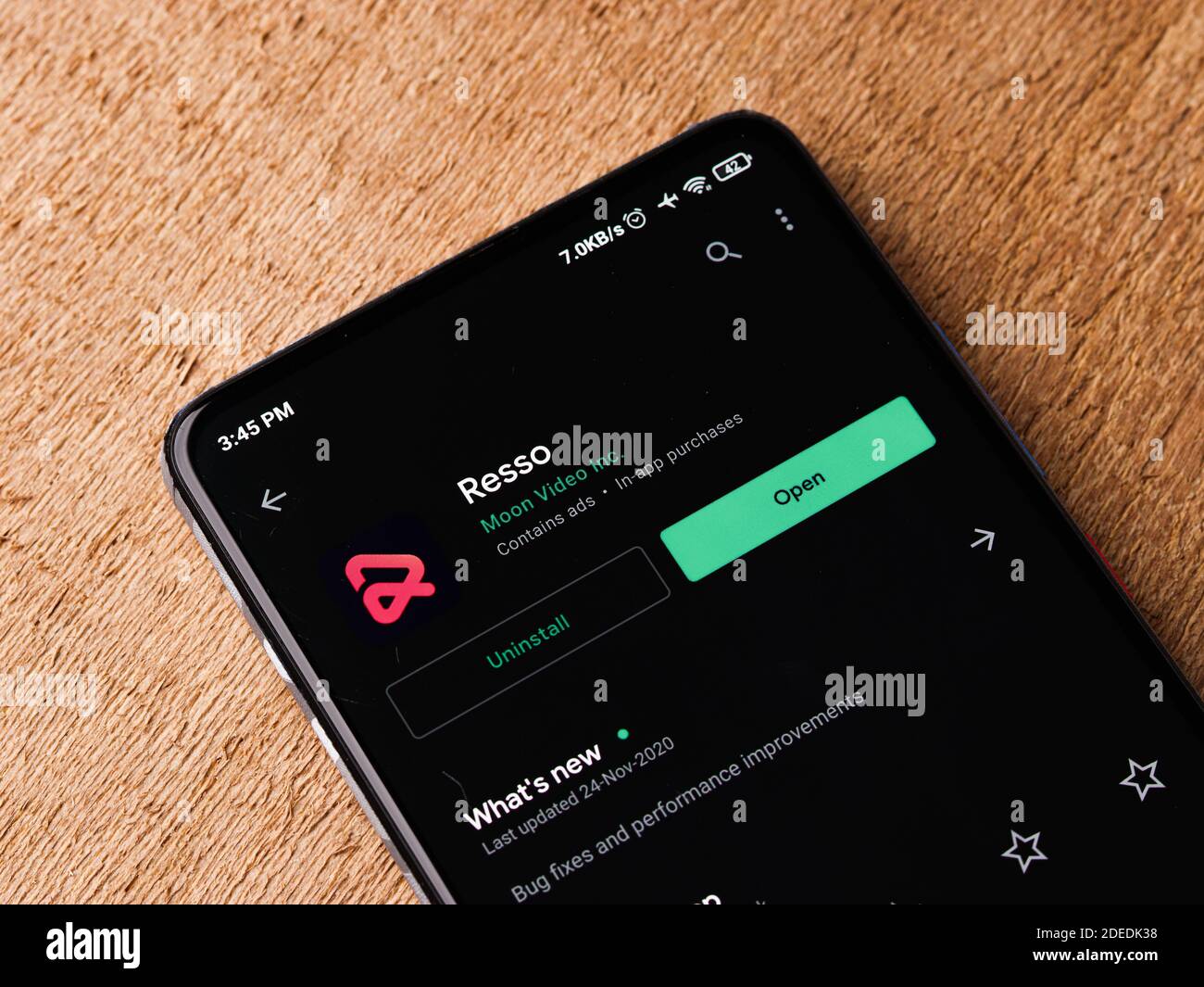 Assam, india - November 29, 2020 : Resso logo on phone screen stock ...