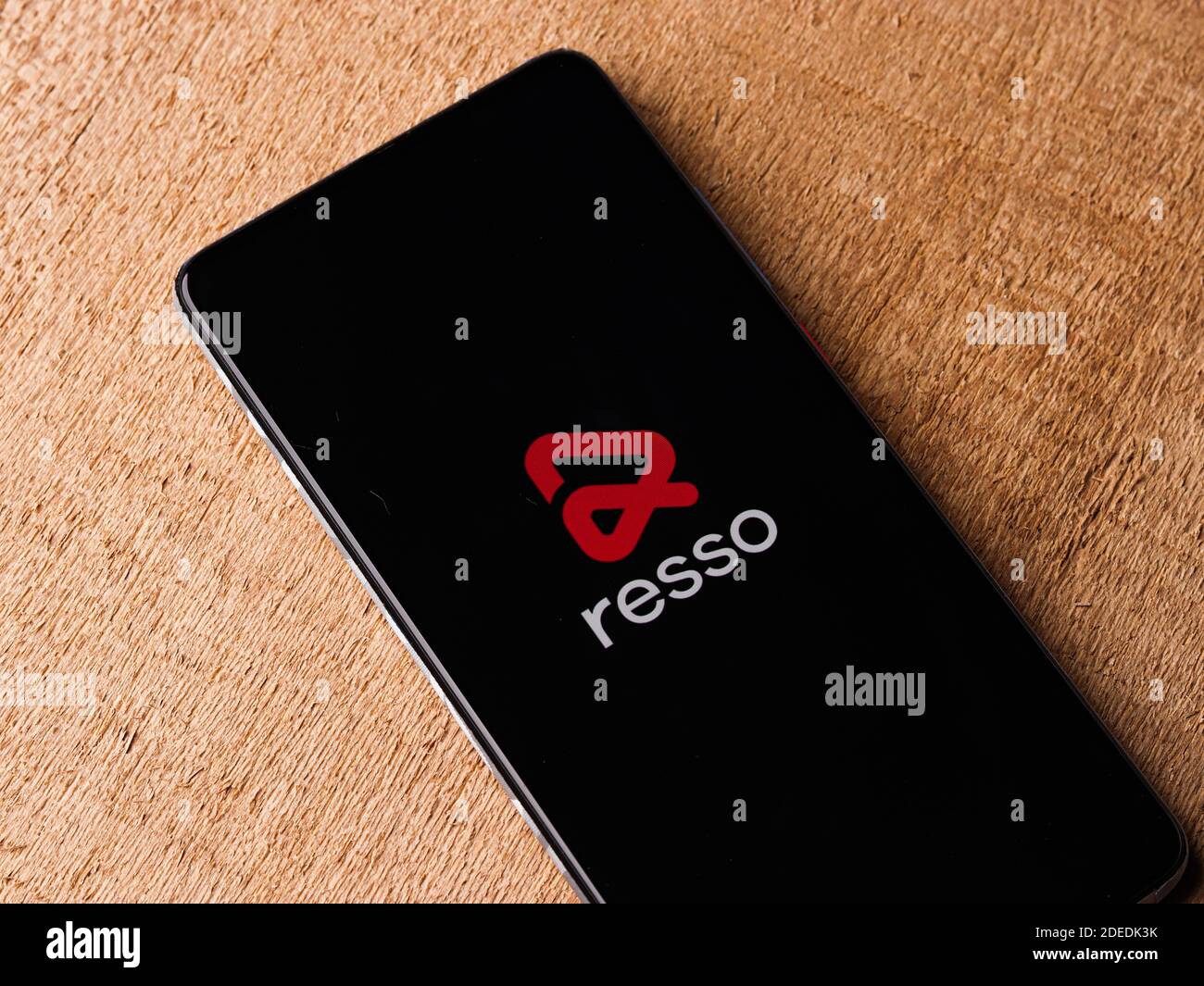 Assam, india - November 29, 2020 : Resso logo on phone screen stock ...