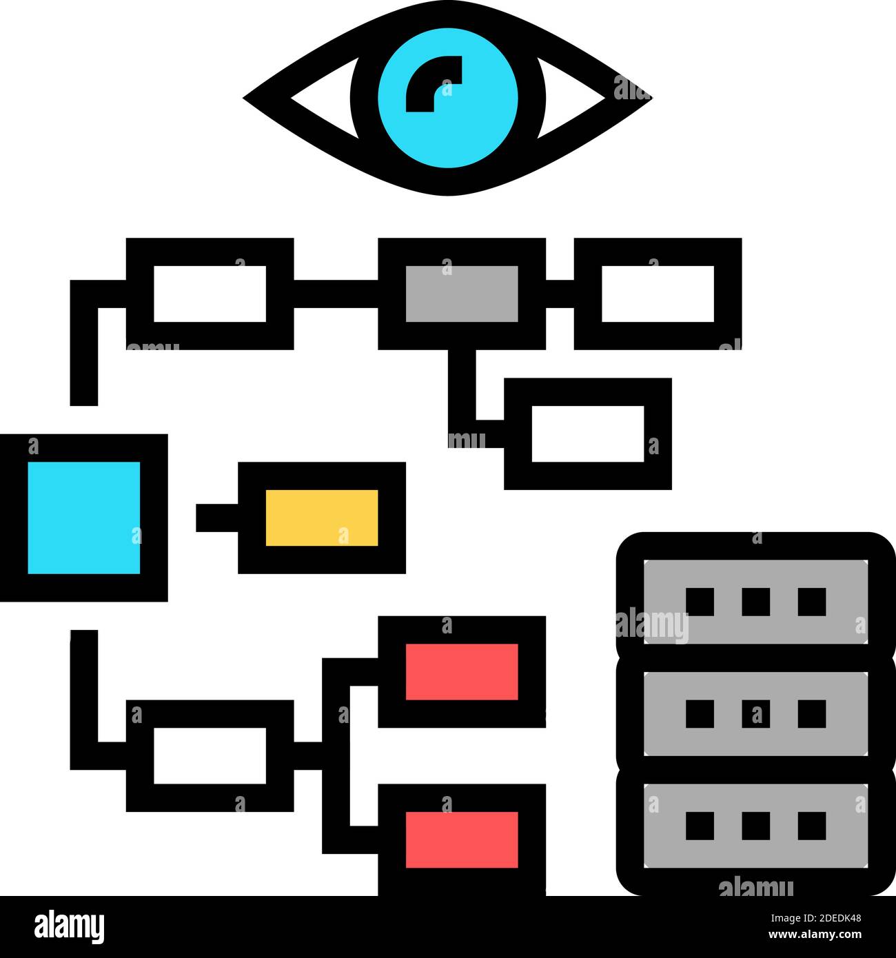 Problem hierarchy vision line hi-res stock photography and images - Alamy